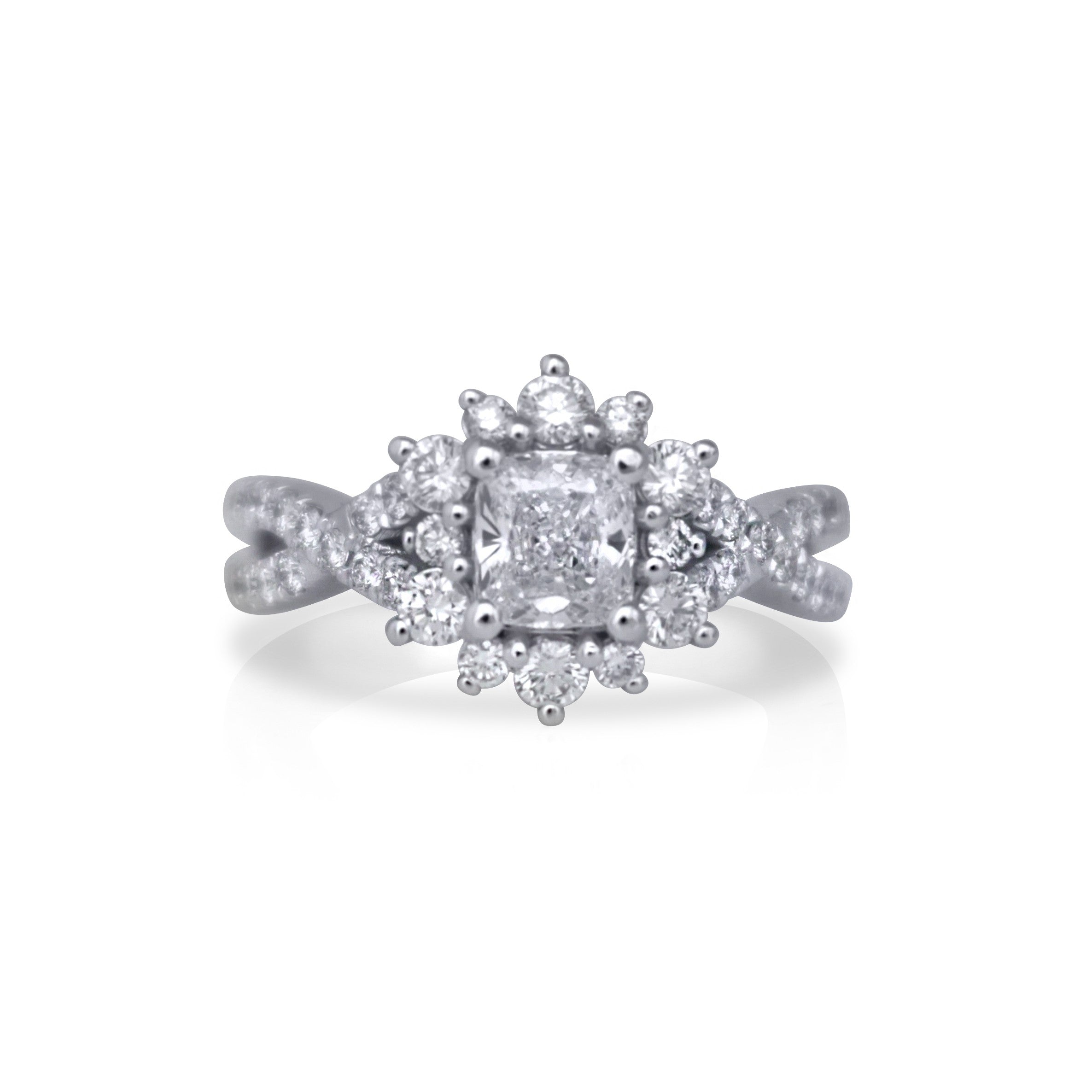 Cushion Cut Diamond Engagement Ring Studio1098